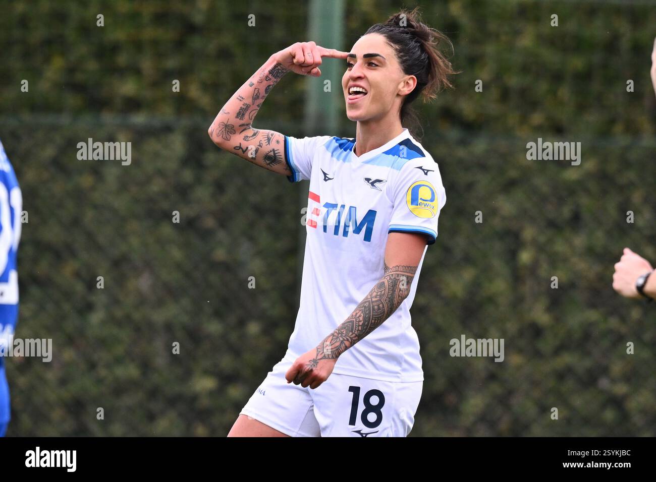 Rome, Italy. 01st Mar, 2025. Martina Piemonte of S.S. Lazio celebrates ...