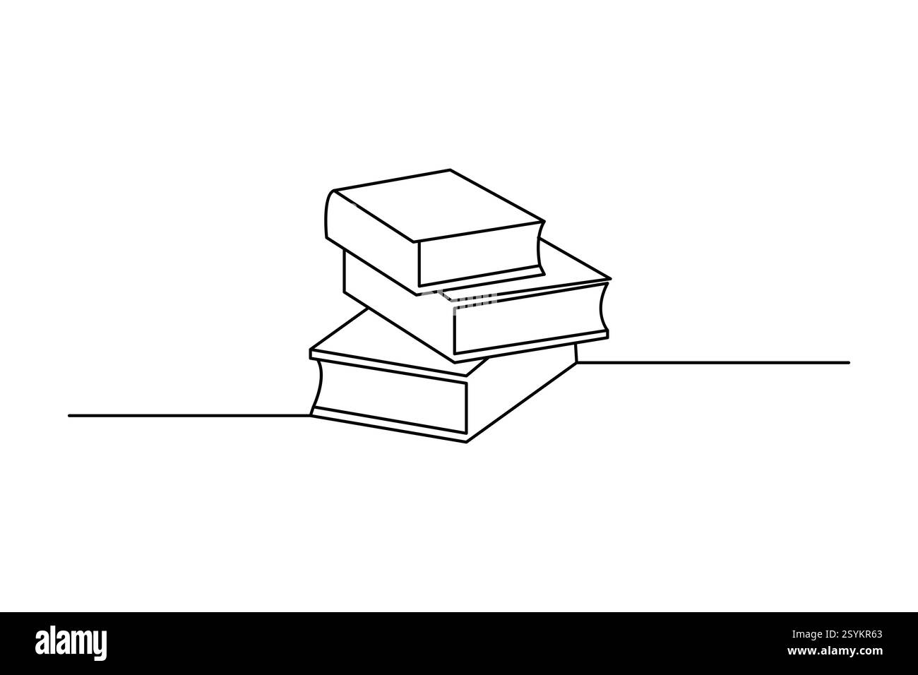 Continuous one line drawing of book opening isolated outline vector ...