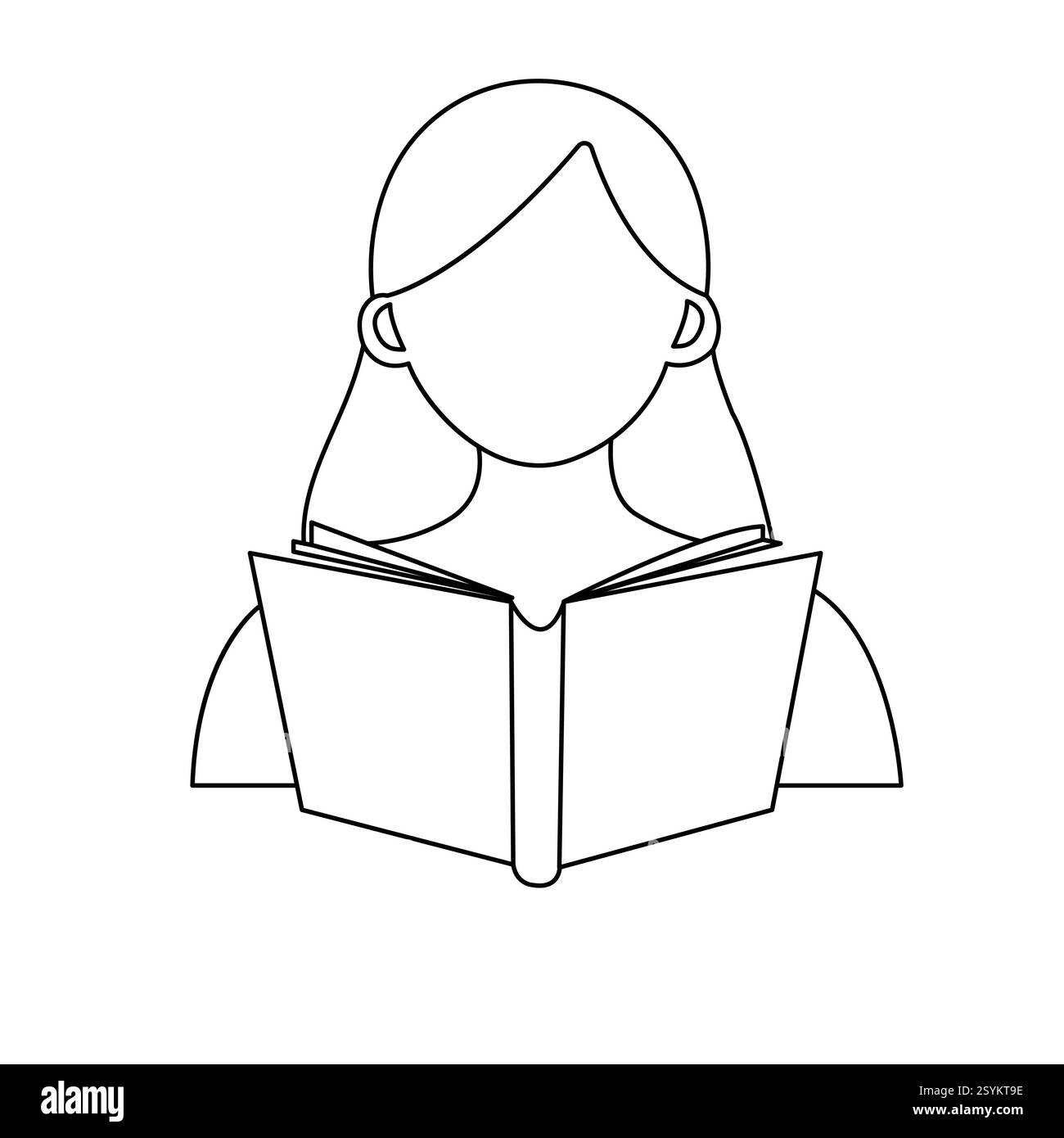 Continuous one line drawing of book opening isolated outline vector ...