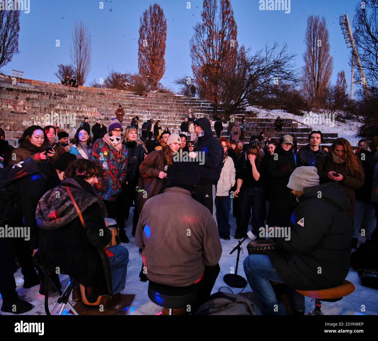 Pro Mauerpark Deutschland, Berlin, 16.02.2025, Mauerpark, Amphitheater ...