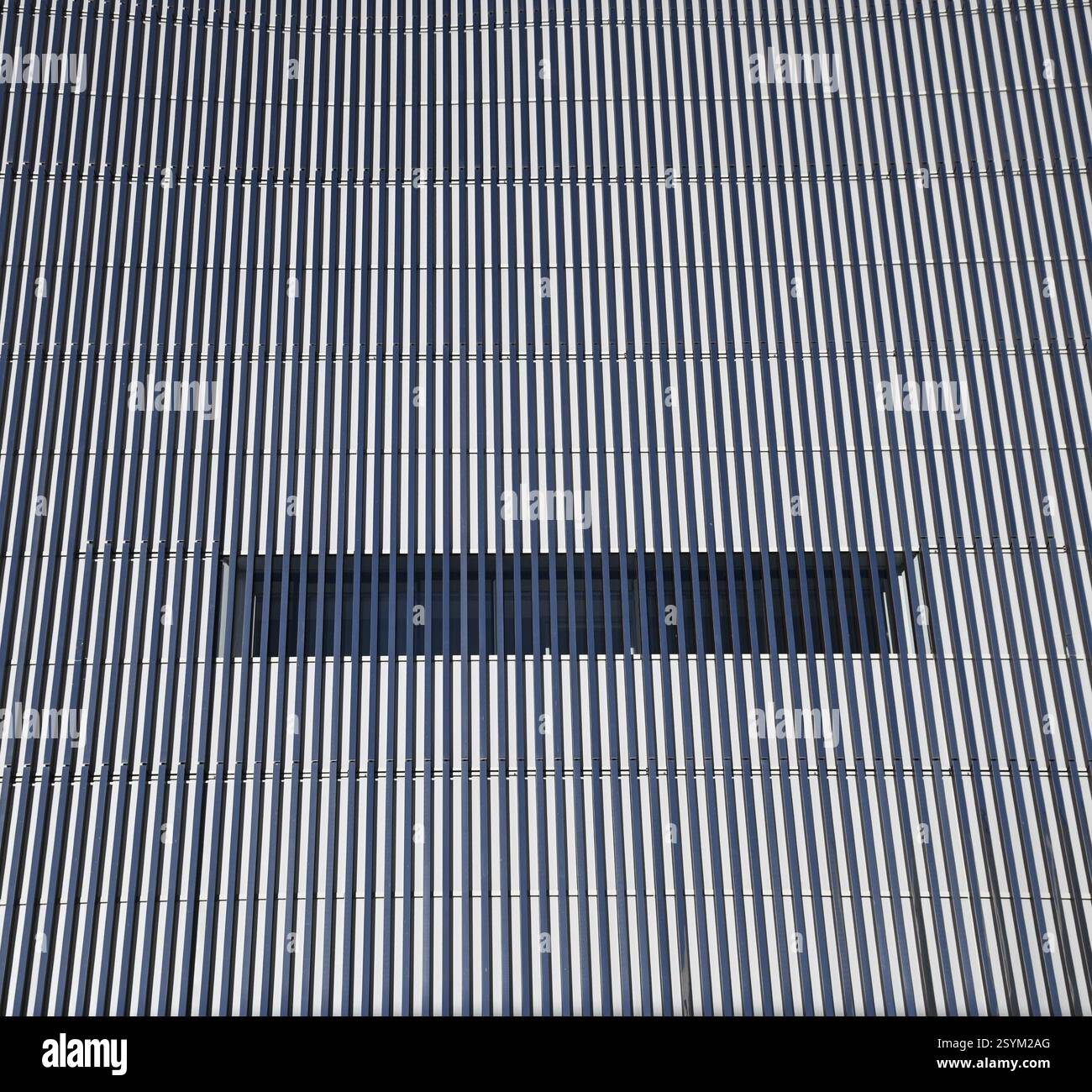 Landscape with scenic view of a modern steel and glass skyscraper ...