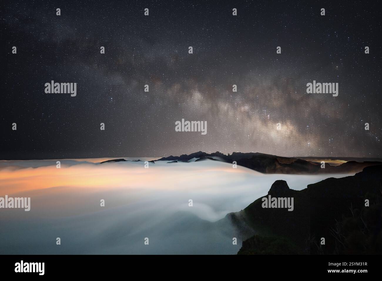 Beautiful golden lit cloud inversion hi-res stock photography and ...