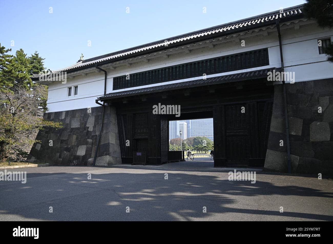 Landscape with scenic view of Soto Sakurada-mon Gate on the grounds of ...