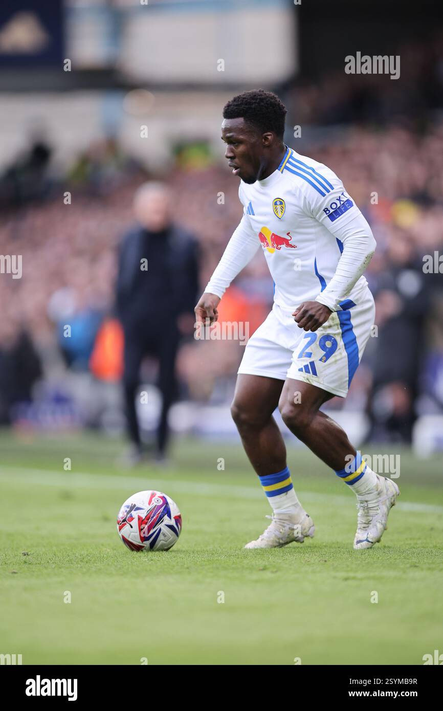 Wilfried Gnonto (Leeds United) during the Sky Bet Championship match ...
