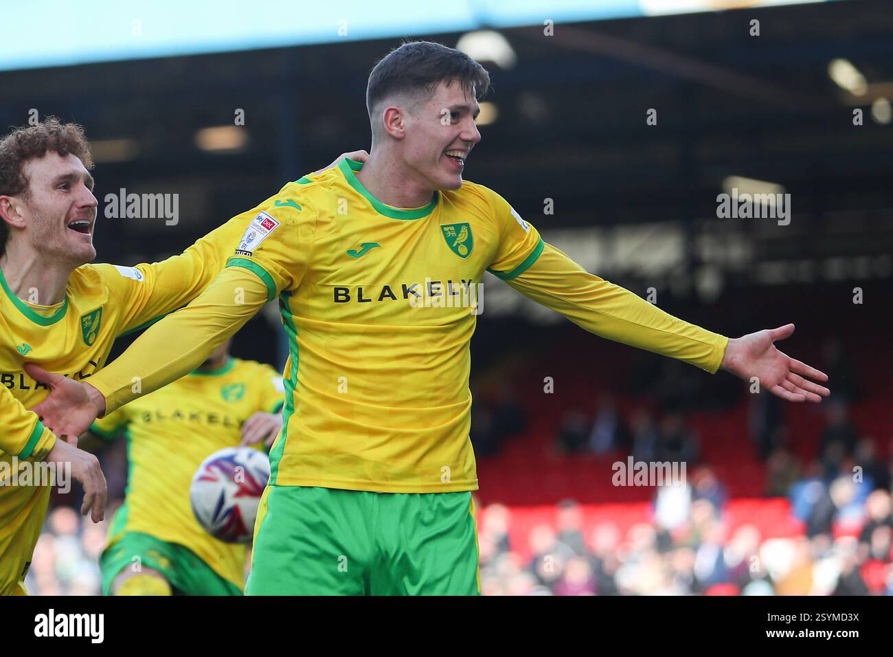 Blackburn, UK. 01st Mar, 2025. Ante Crnac of Norwich City celebrates ...