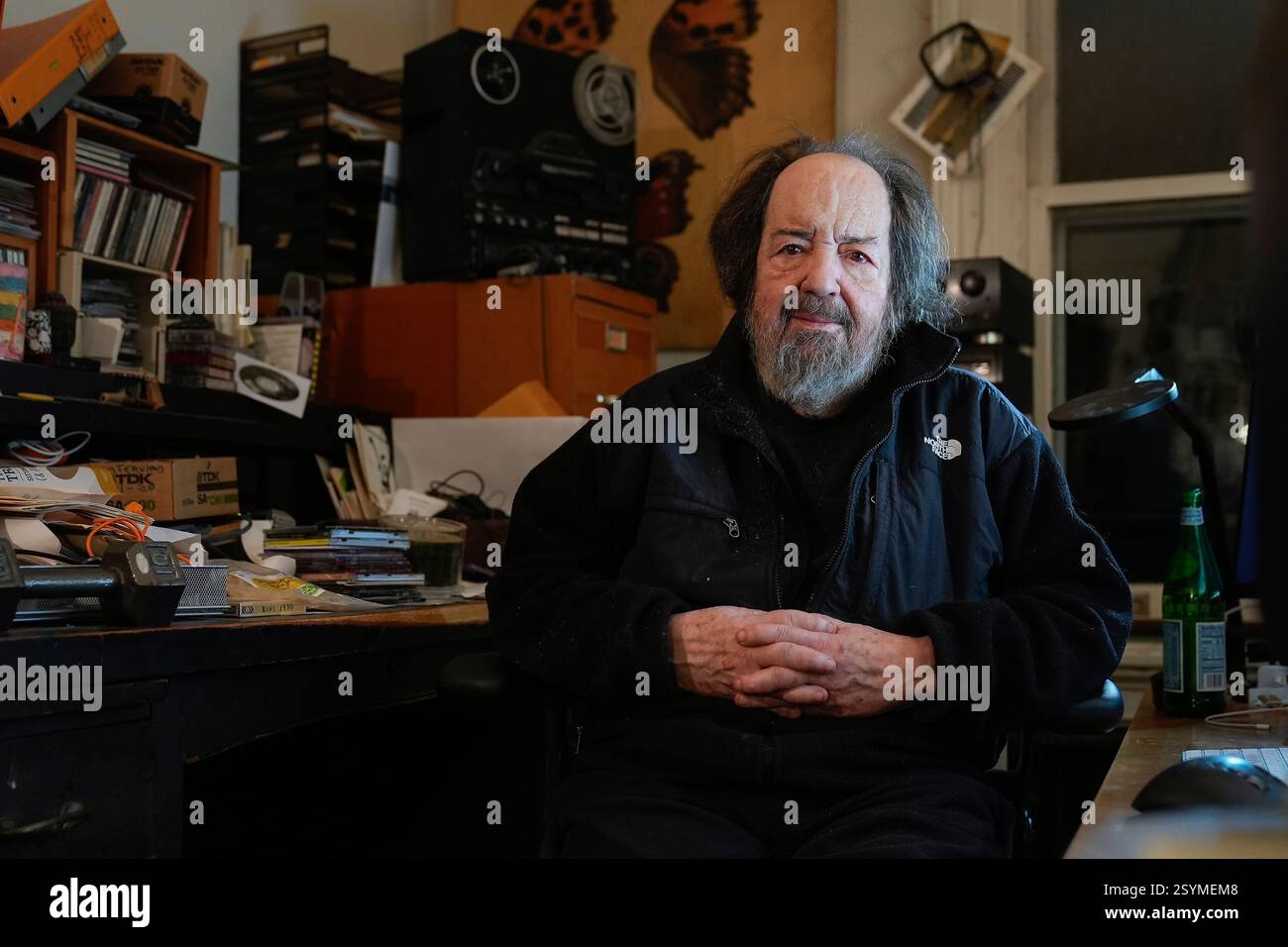 Photographer Bruce Jackson poses for a picture at his home in Buffalo ...
