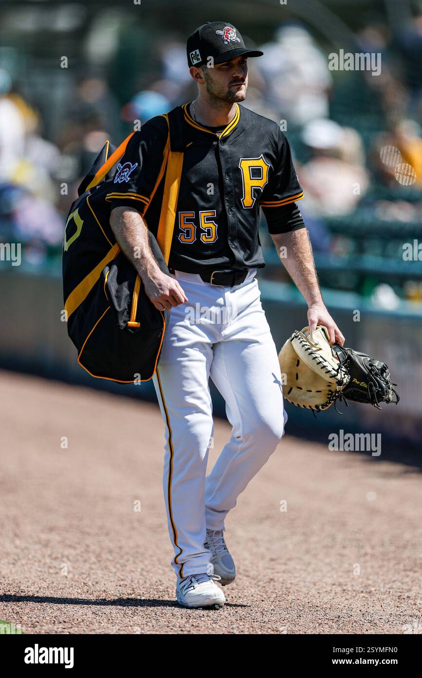 Bradenton, FL: Pittsburgh Pirates catcher Jason Delay (55) walks to the ...