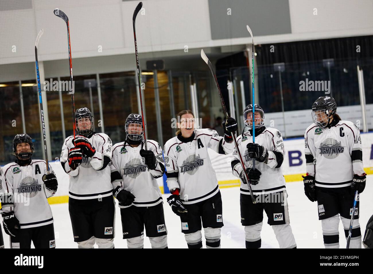 Melbourne, Australia. 01st Mar, 2025. Brisbane Lightning players ...