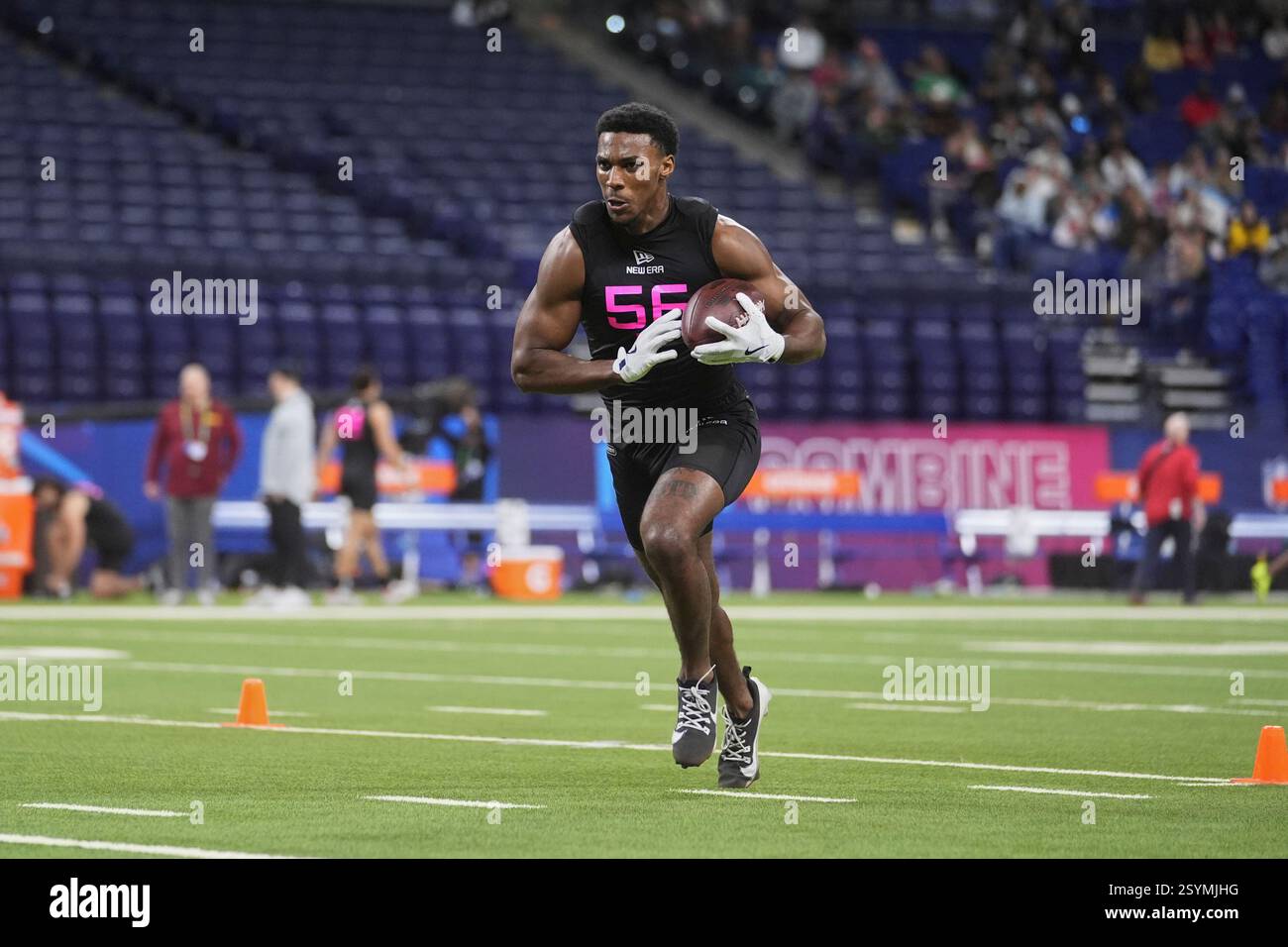 California defensive back Craig Woodson runs a drill at the NFL ...