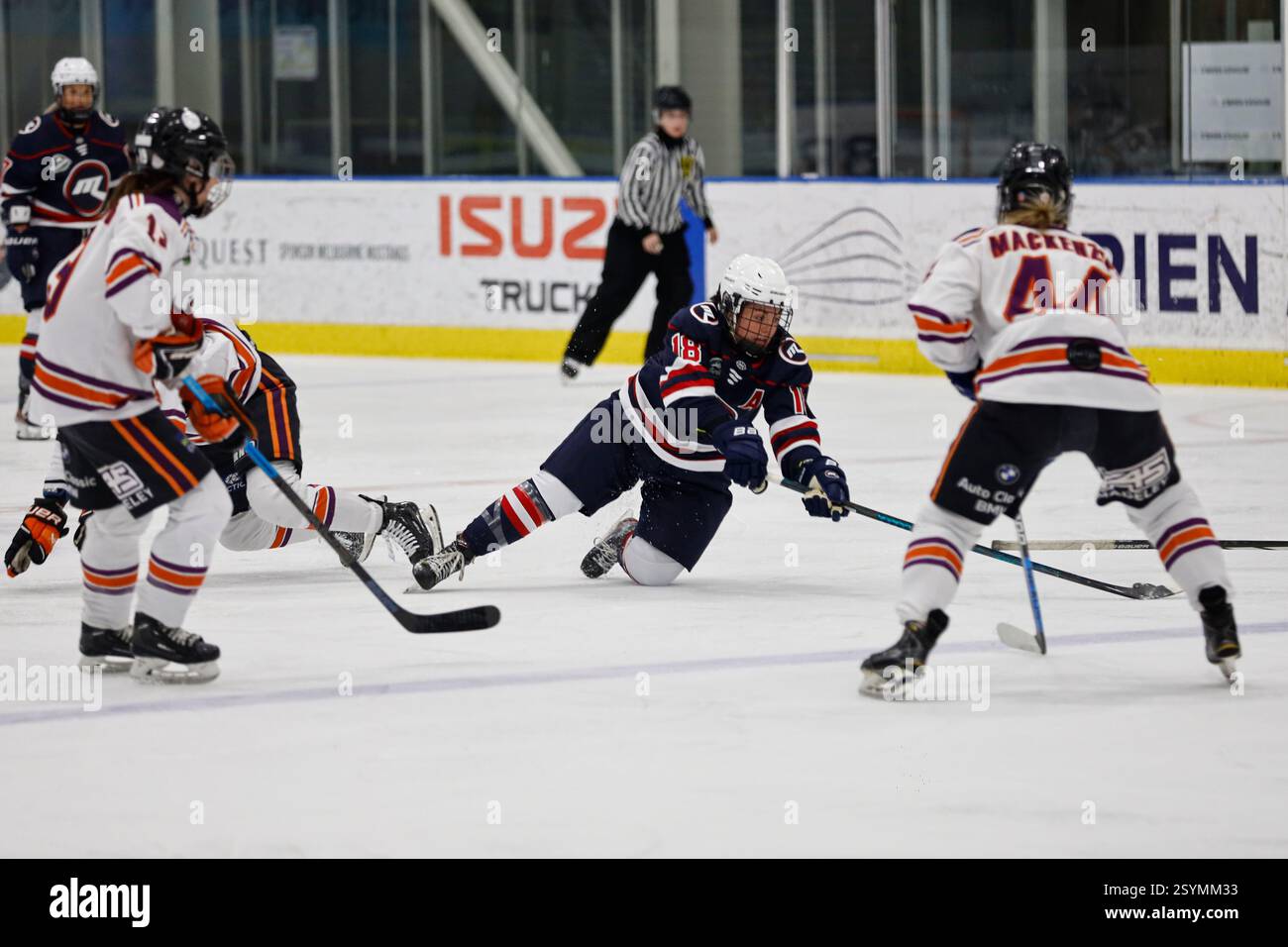 Marnie Pullin (No.18) of Melbourne Ice seen in action during the 2025 ...