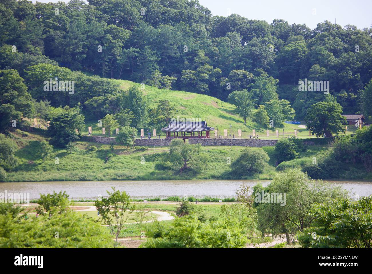 Gongju City, South Korea - May 27th, 2021: The historic Gong Mountain ...