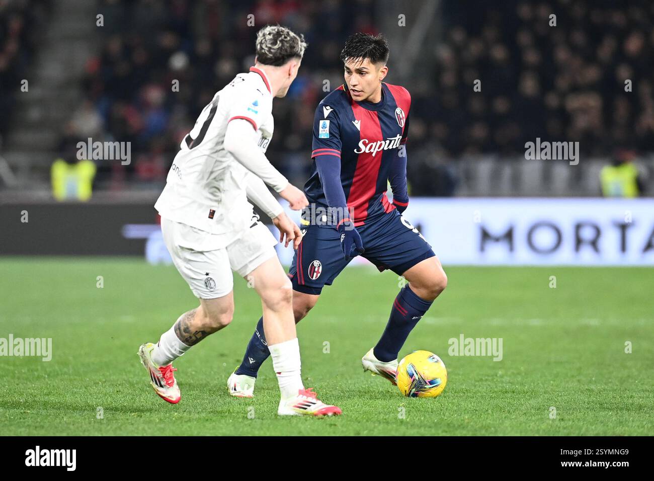 Santiago Castro (Bologna Fc) in action during Bologna FC vs AC Milan, Italian soccer Serie A ...