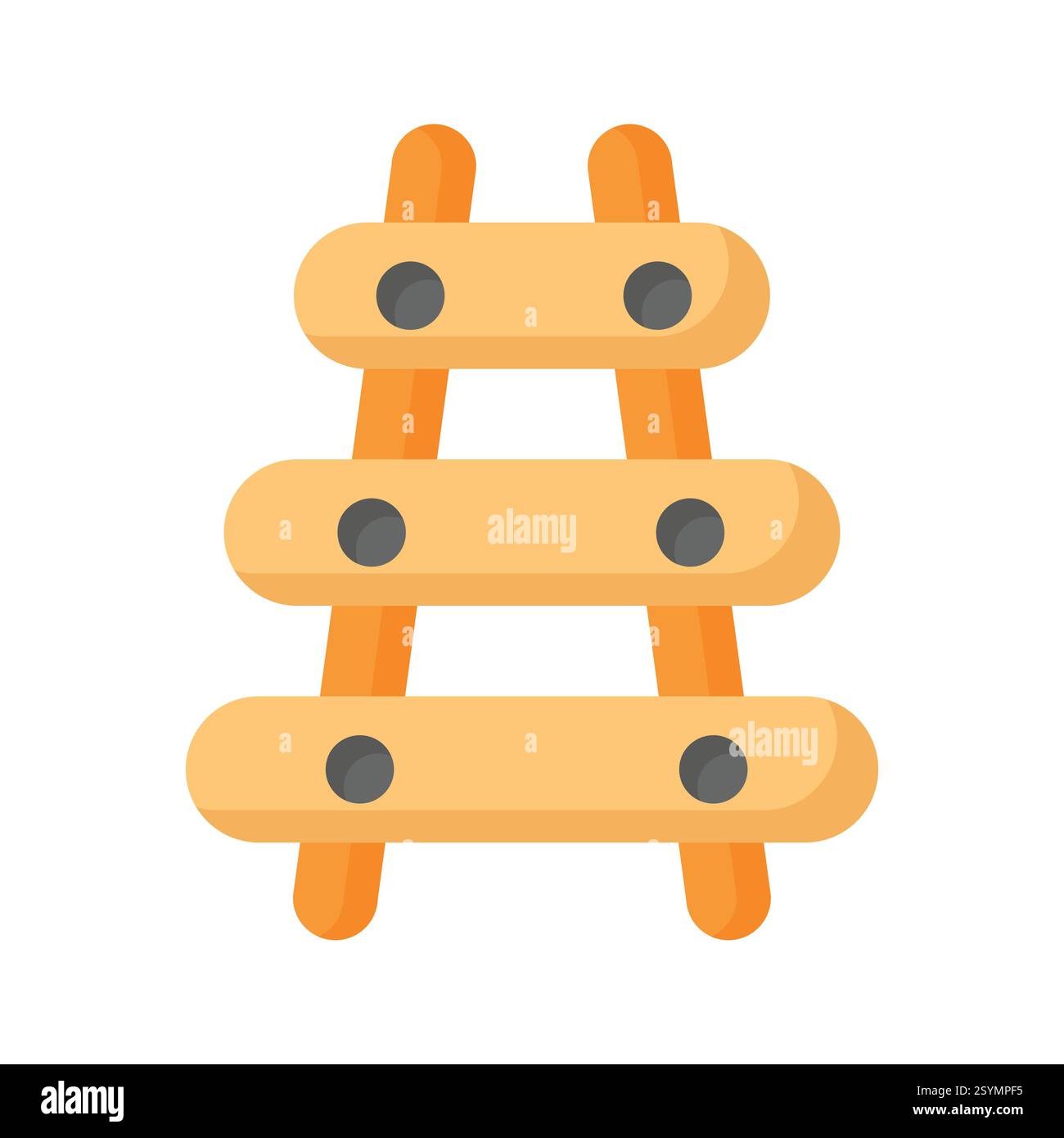 Percussion music instrument, modern design of xylophone, icon of ...