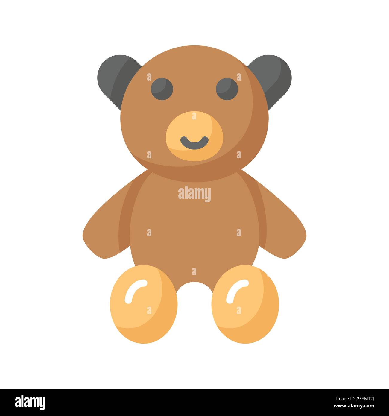Teddy bear icon in trendy design style, cute teddy bear vector for kids ...