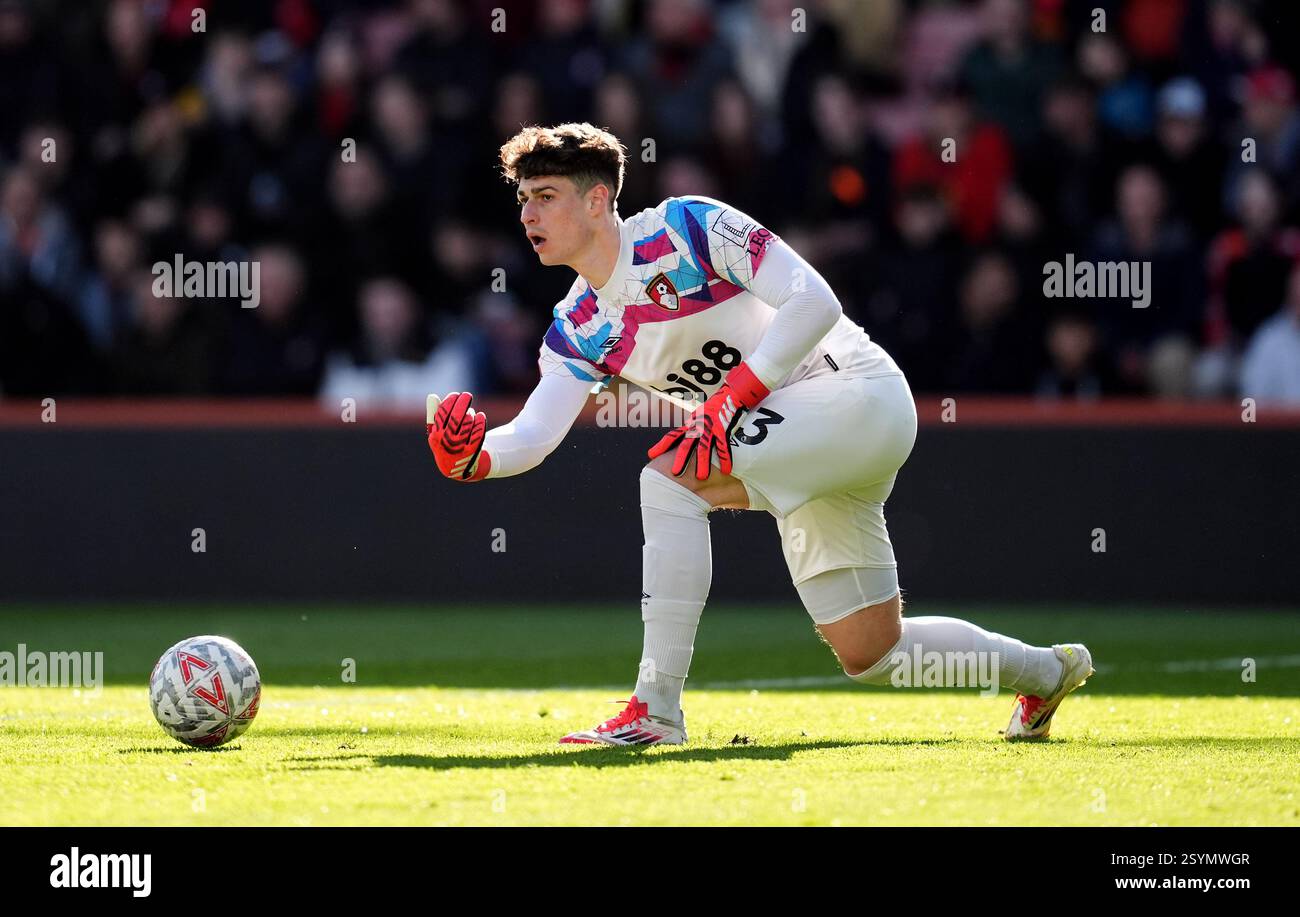 Bournemouth goalkeeper Kepa Arrizabalaga during the Emirates FA Cup ...
