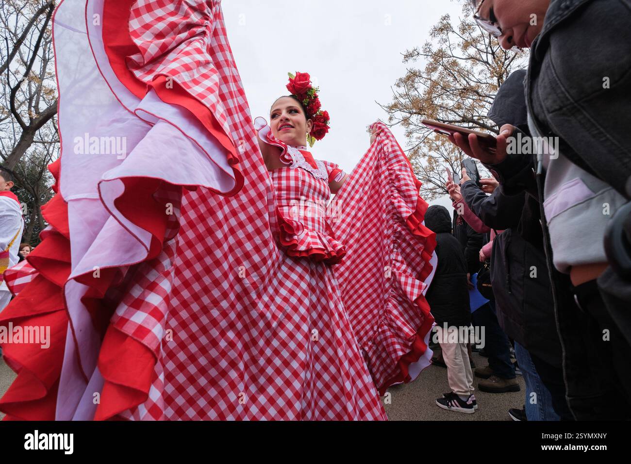 Madrid, Spain. 01st Mar, 2025. People dressed as Carnival during the ...