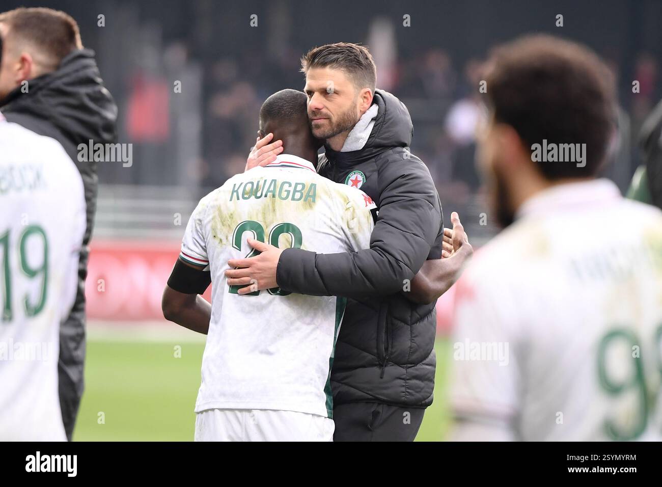 Gregory POIRIER (Entraineur Red Star) during the Ligue 2 BKT match ...