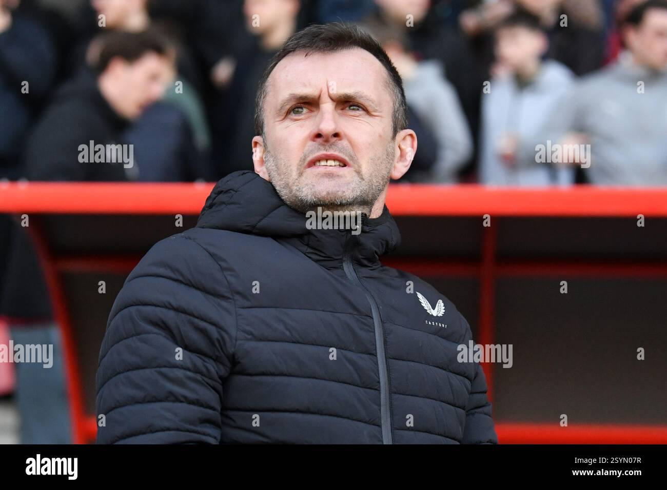 London, England. 1st Mar 2025. Nathan Jones before the Sky Bet EFL ...