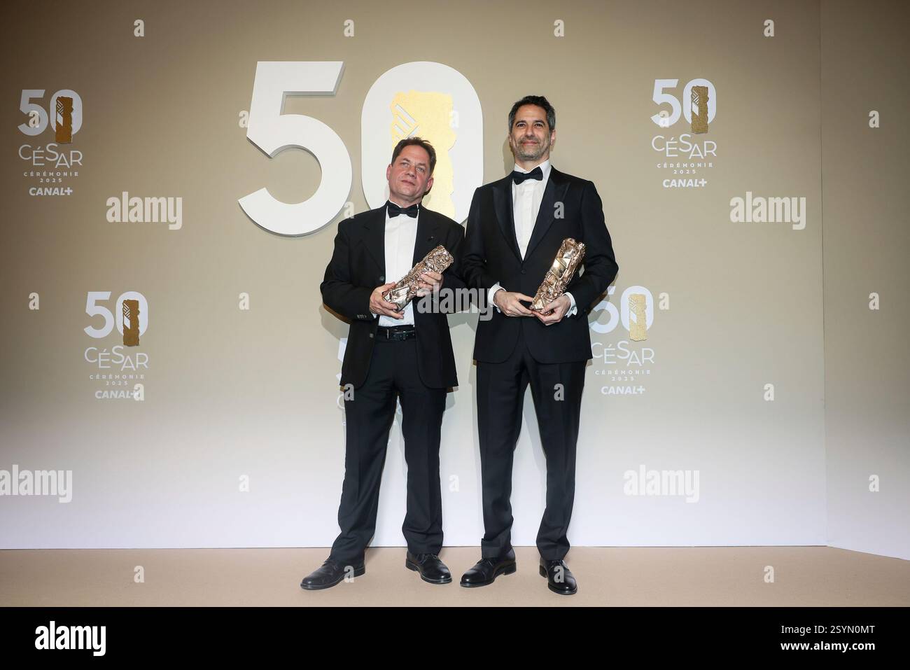French film producer Ron Dyers, left, and French film producer Gregory ...