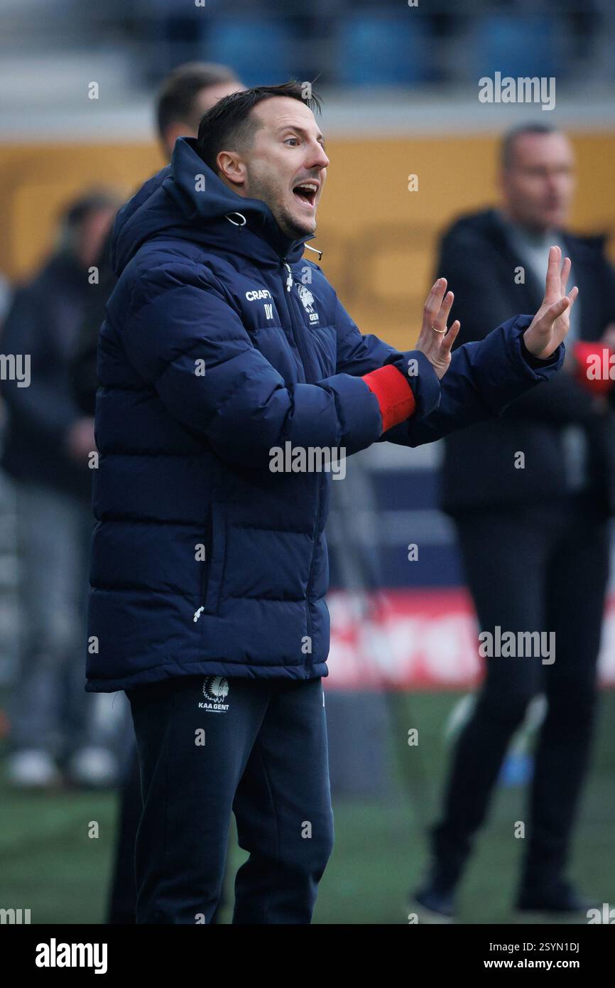 Gent's interim head coach Danijel Milicevic pictured during a soccer ...