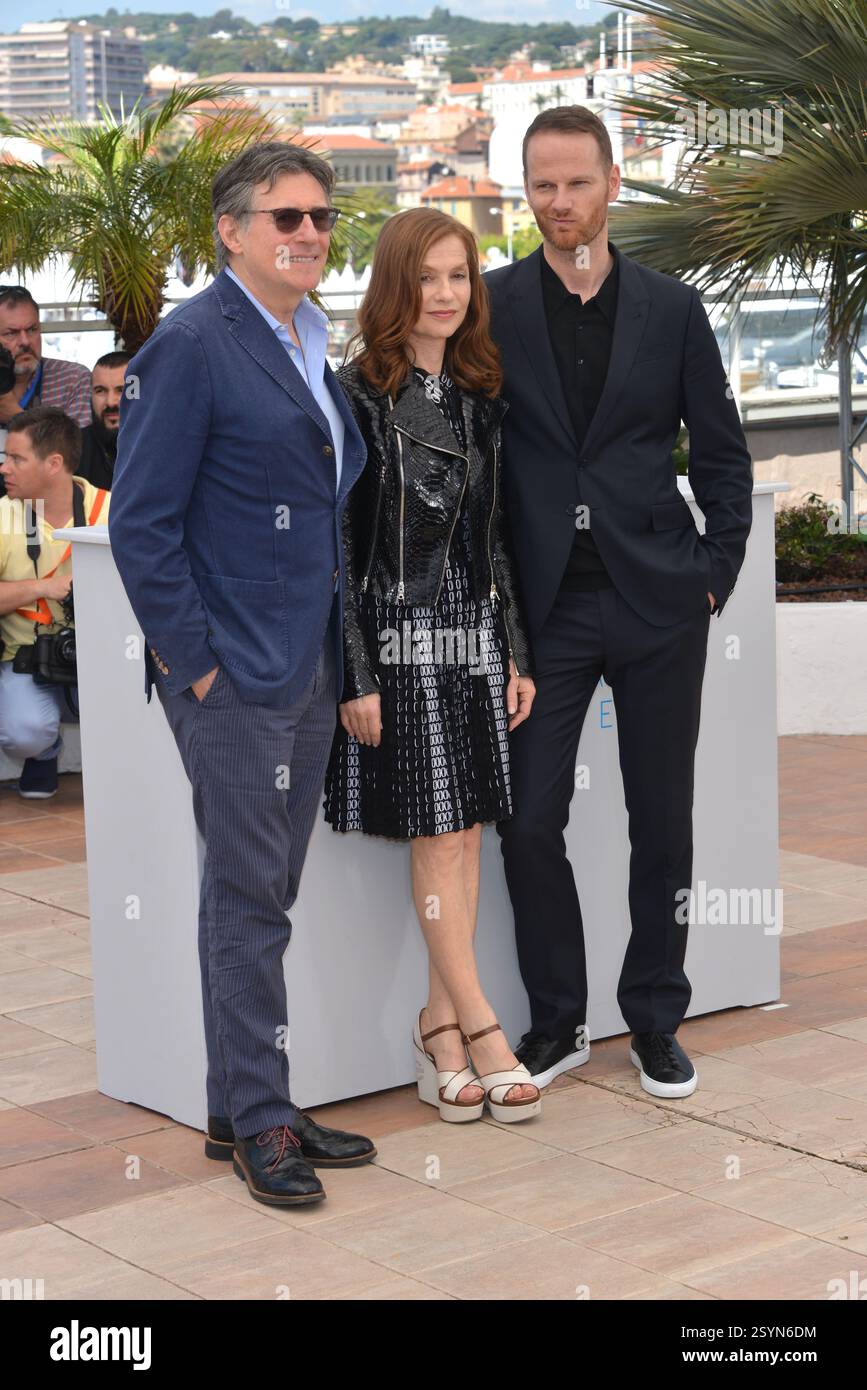 Gabriel Byrne, Isabelle Huppert and Joachim Trier at the 'Louder than ...