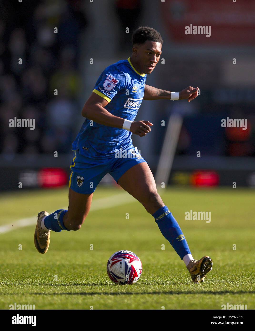 AFC Wimbledon Josh Neufville in action during the Sky Bet League Two ...