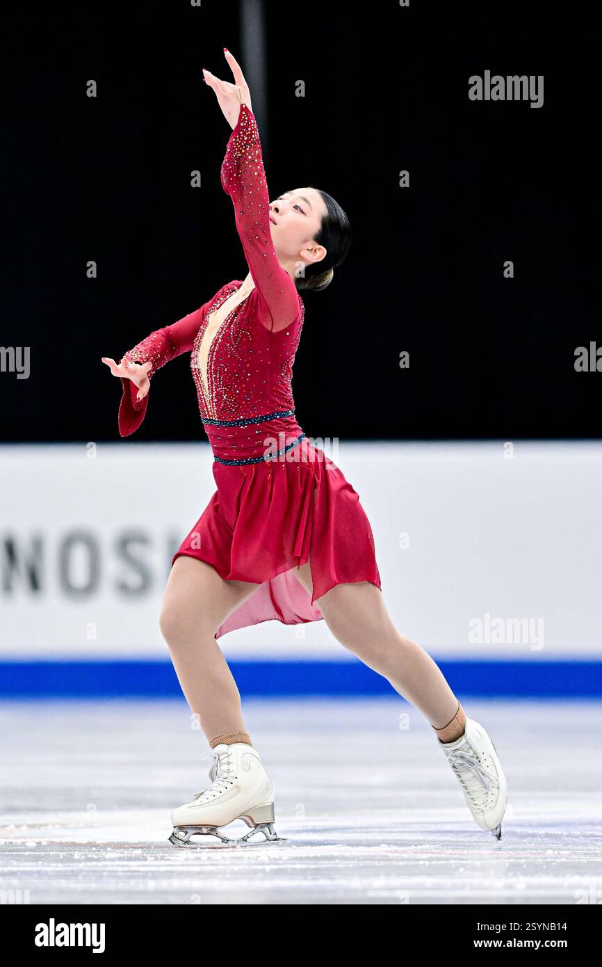Lulu LIN (CAN), during Junior Women Free Skating, at the ISU World ...
