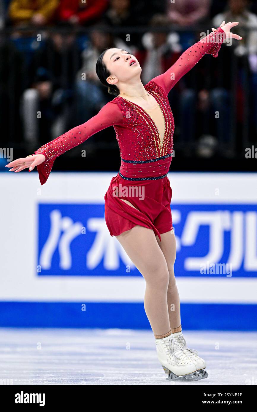 Lulu LIN (CAN), during Junior Women Free Skating, at the ISU World ...