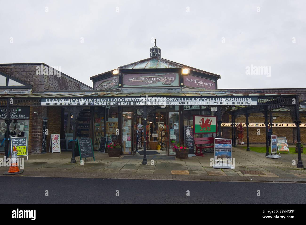 Wales, Isle of Anglesey, Llanfairpwllgwyngyll - July 11, 2024: On the ...