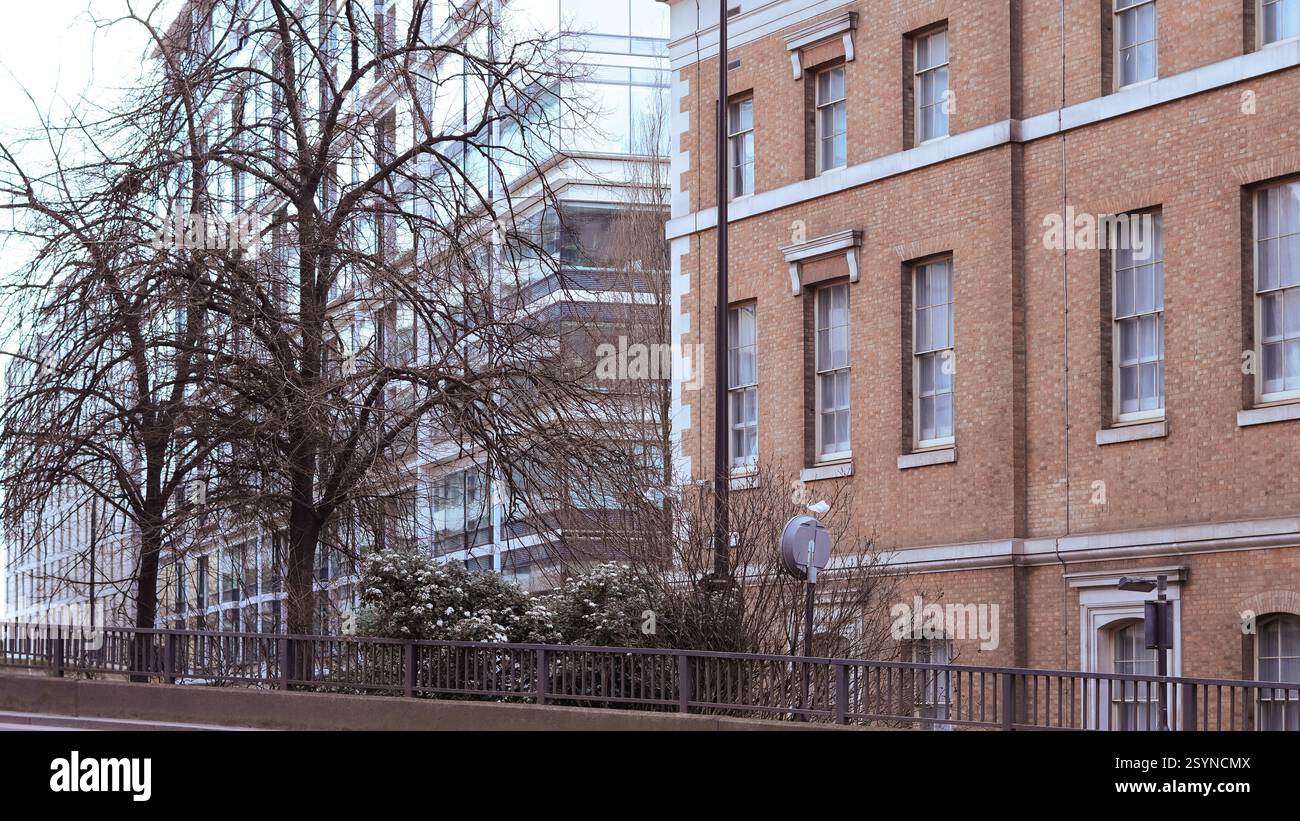 Classic stone buildings in London with historic and cultural ...