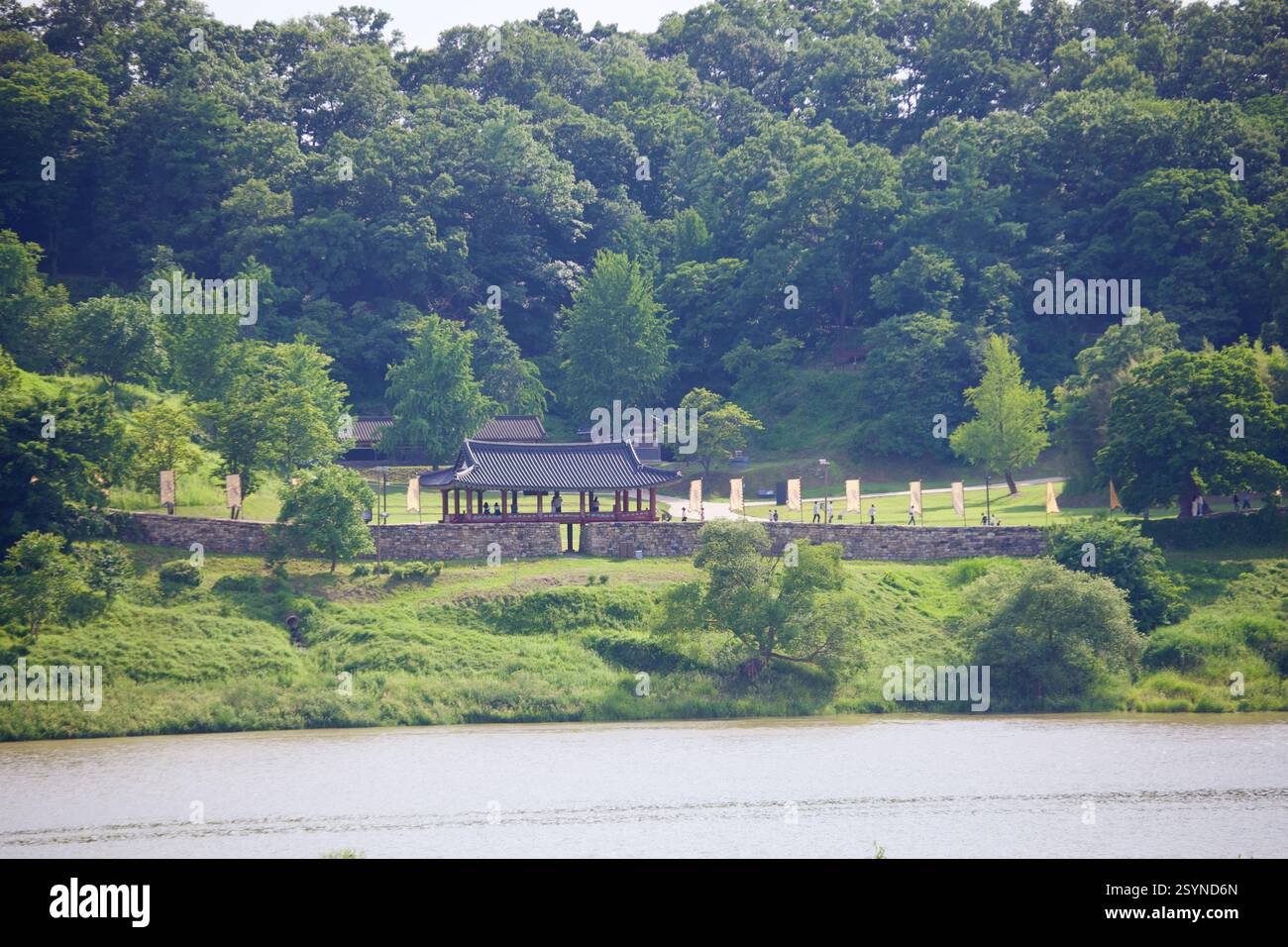 Gongju City, South Korea - May 27th, 2021: A traditional pavilion ...