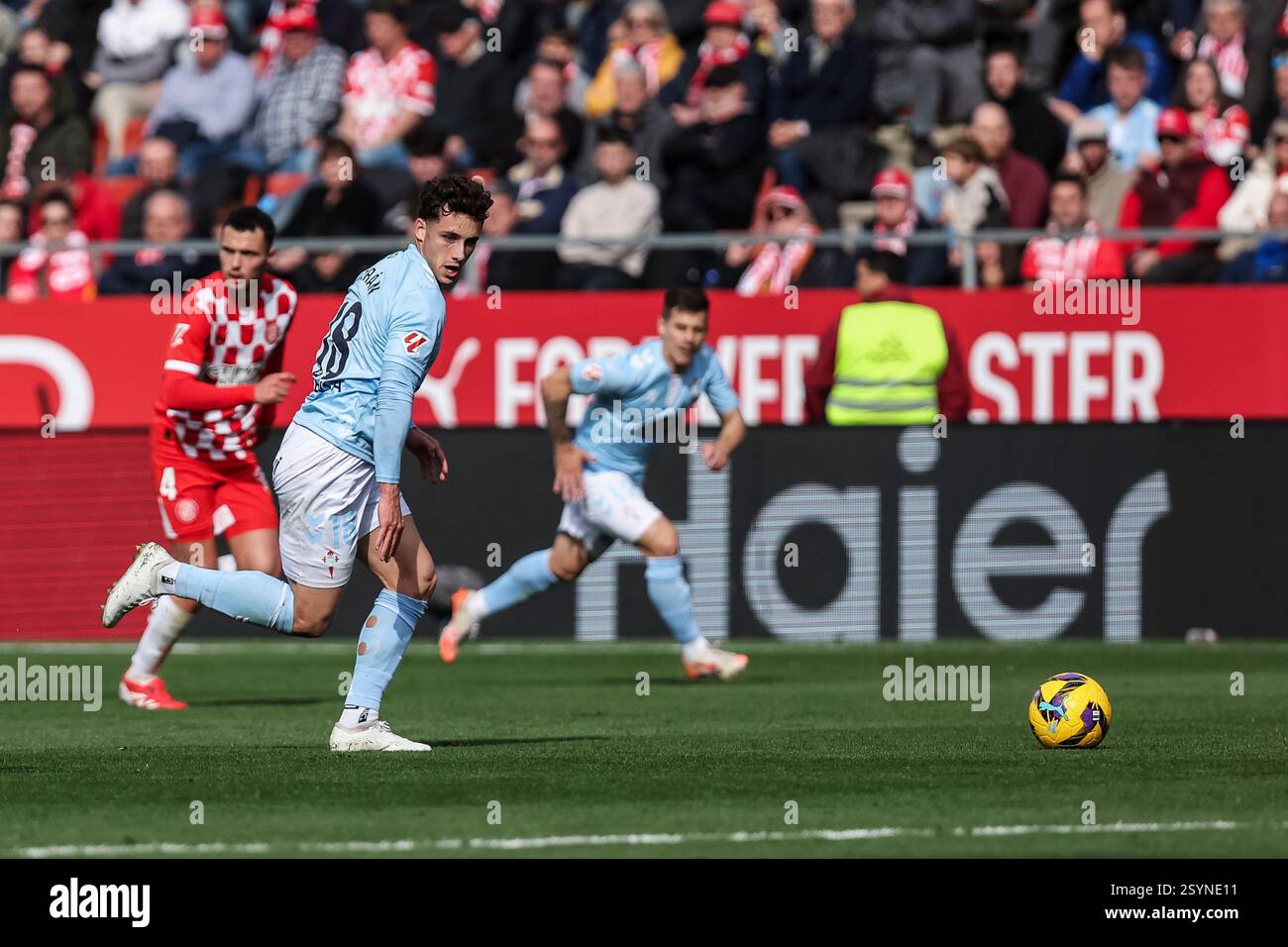 Pablo Duran of RC Celta in action during the Spanish league, La Liga EA ...