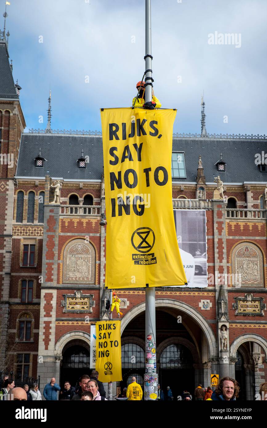March 1, 2025, Amsterdam, North Holland, Netherlands: Two climate ...