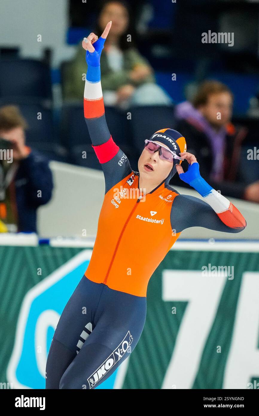 HEERENVEEN, NETHERLANDS - MARCH 1: Joy Beune of Netherlands during the ...