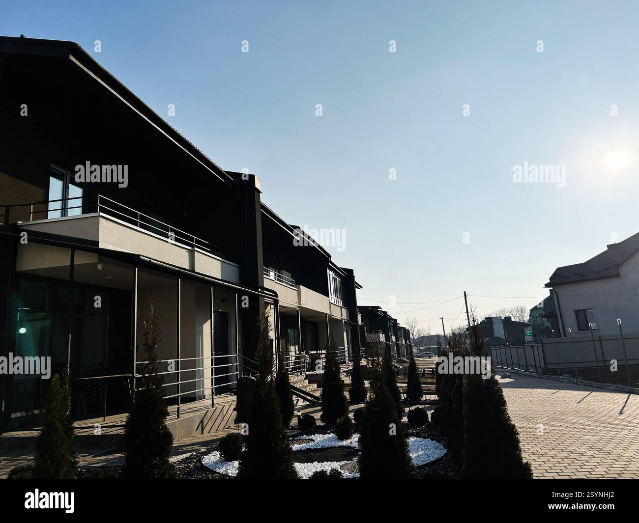 Klenovi Hai, Ukraine - February 27, 2025: Newly constructed ...