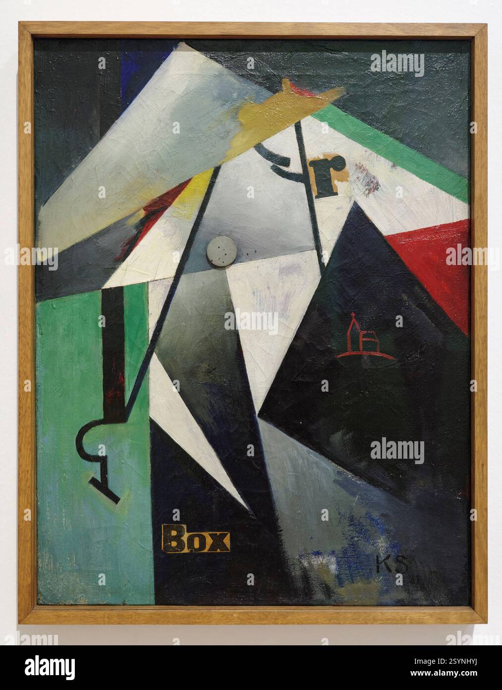 Kurt Schwitters (1887-1948), Box-R-Bild, 1921 Stock Photo - Alamy