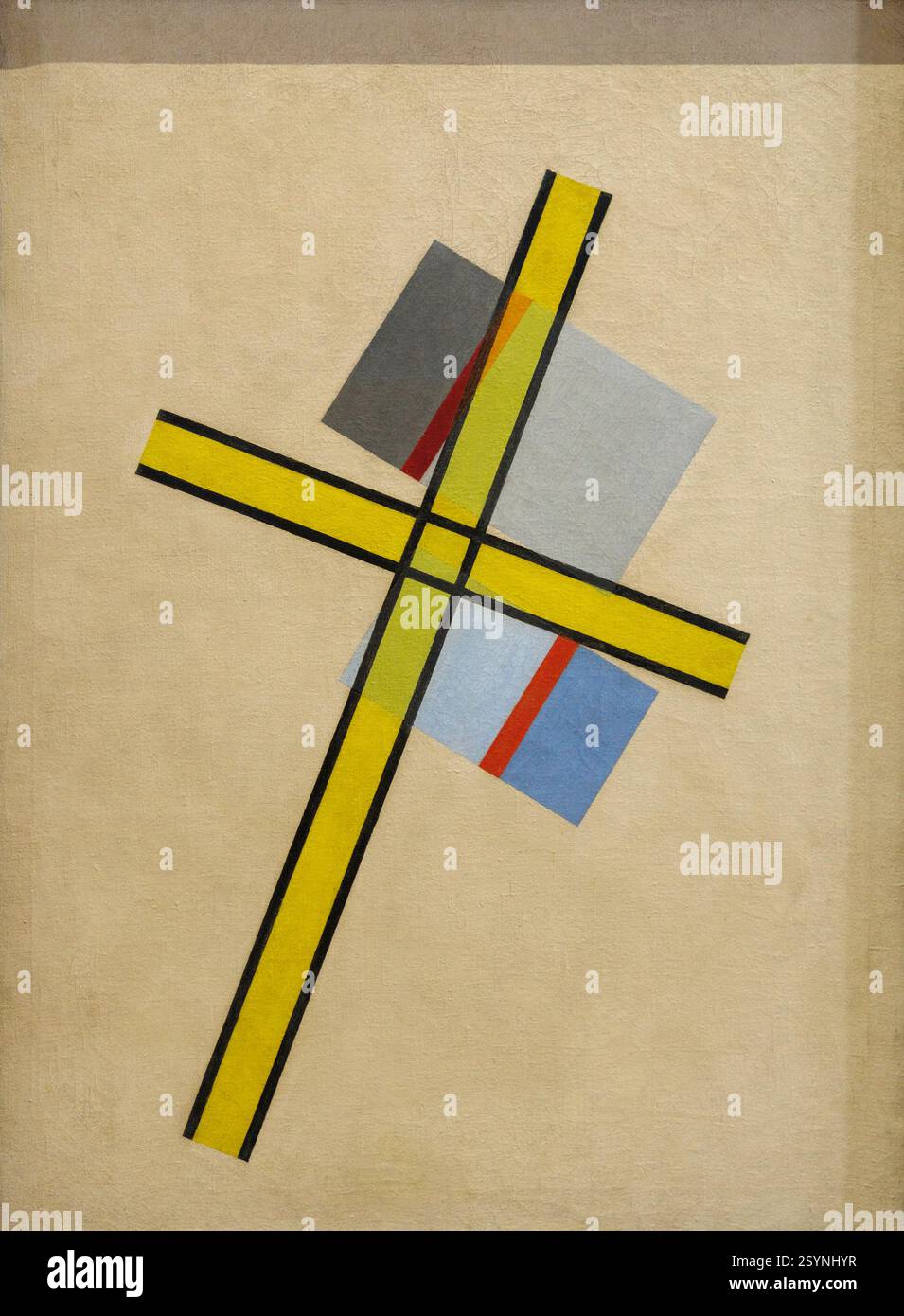 László Moholy-Nagy (1895-1946), Yellow Cross Q VII, 1922 Stock Photo ...