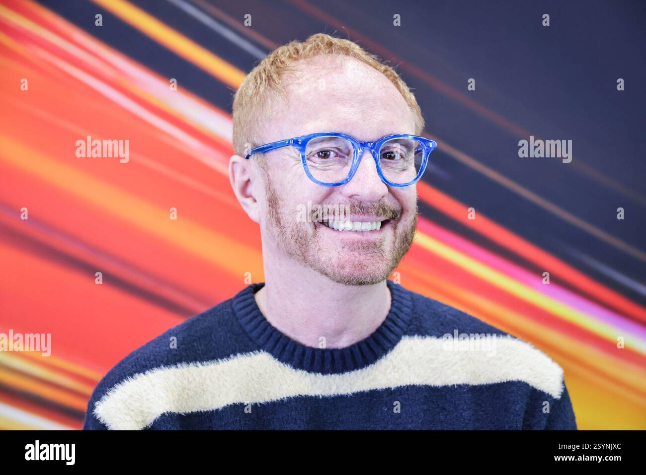 London, UK. 01st Mar, 2025. Paul Soper from Framed Eyewear poses with a ...