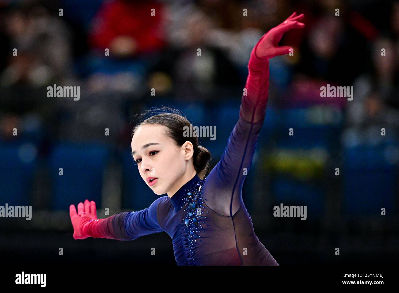 Polina DZSUMANYIJAZOVA (HUN), during Junior Women Free Skating, at the ...