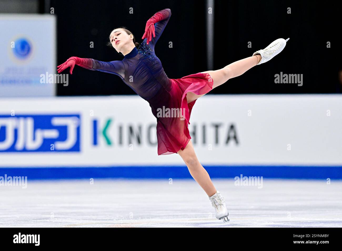 Polina DZSUMANYIJAZOVA (HUN), during Junior Women Free Skating, at the ...