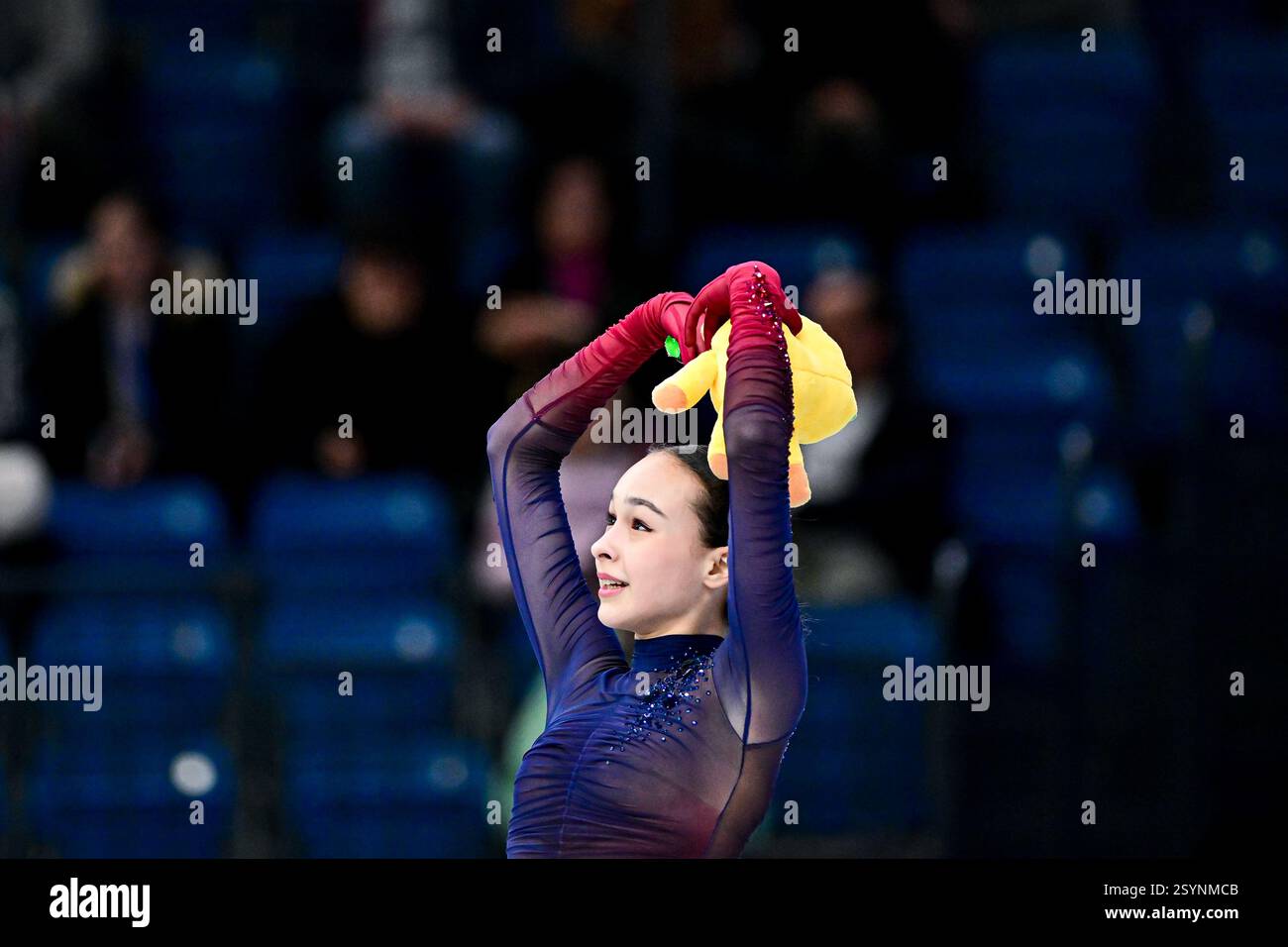 Polina DZSUMANYIJAZOVA (HUN), during Junior Women Free Skating, at the ...