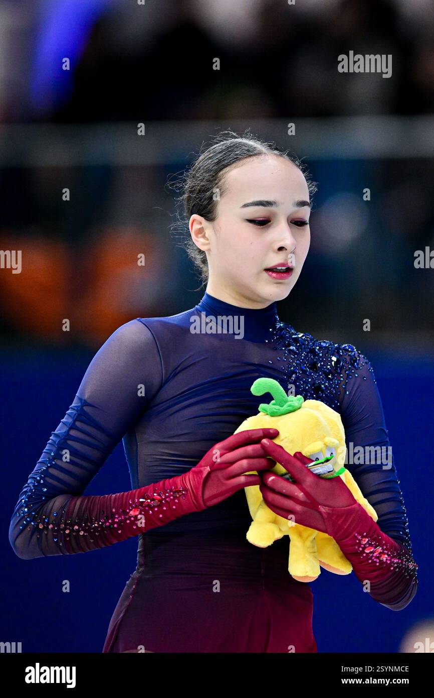 Polina DZSUMANYIJAZOVA (HUN), during Junior Women Free Skating, at the ...