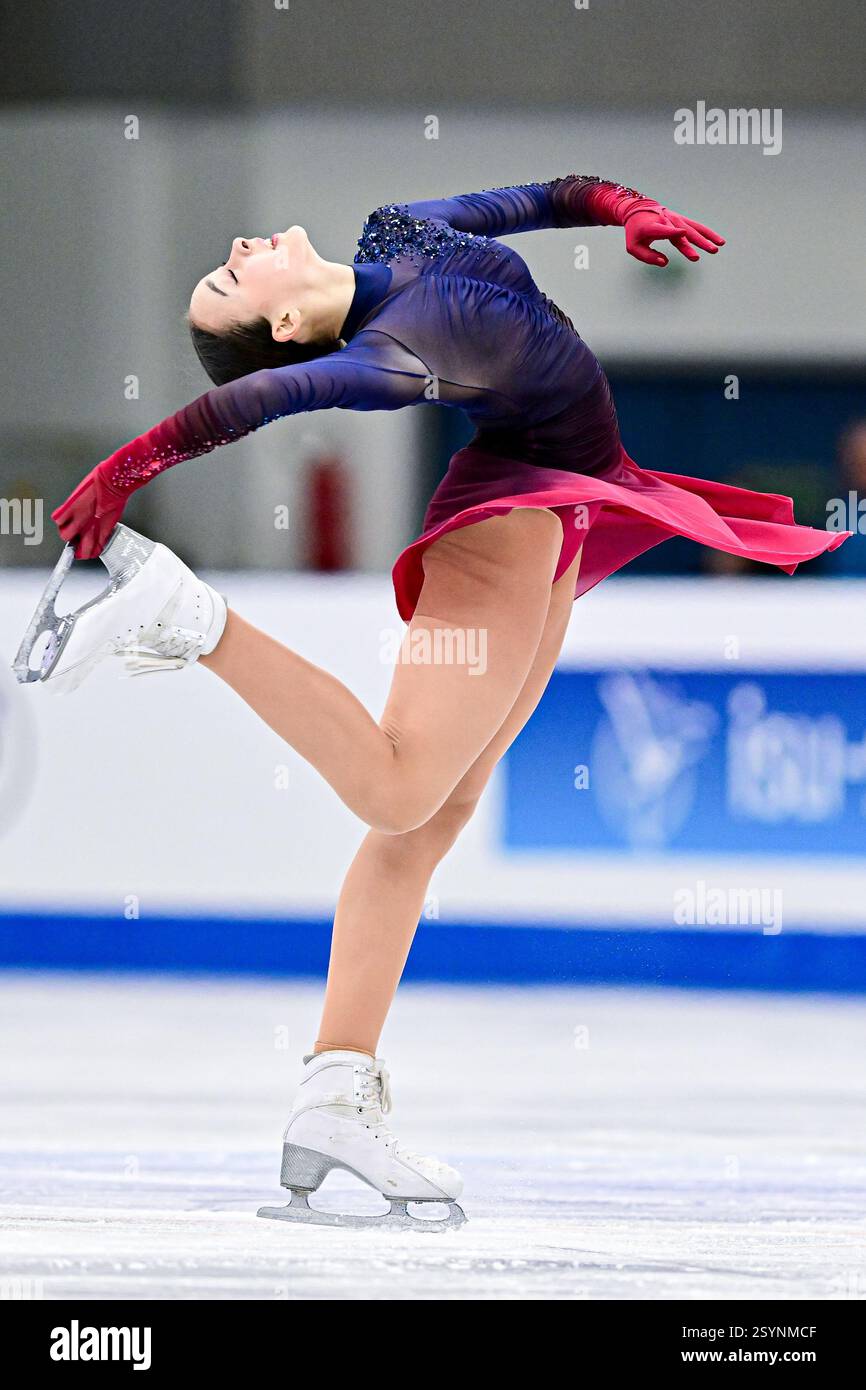 Polina DZSUMANYIJAZOVA (HUN), during Junior Women Free Skating, at the ...