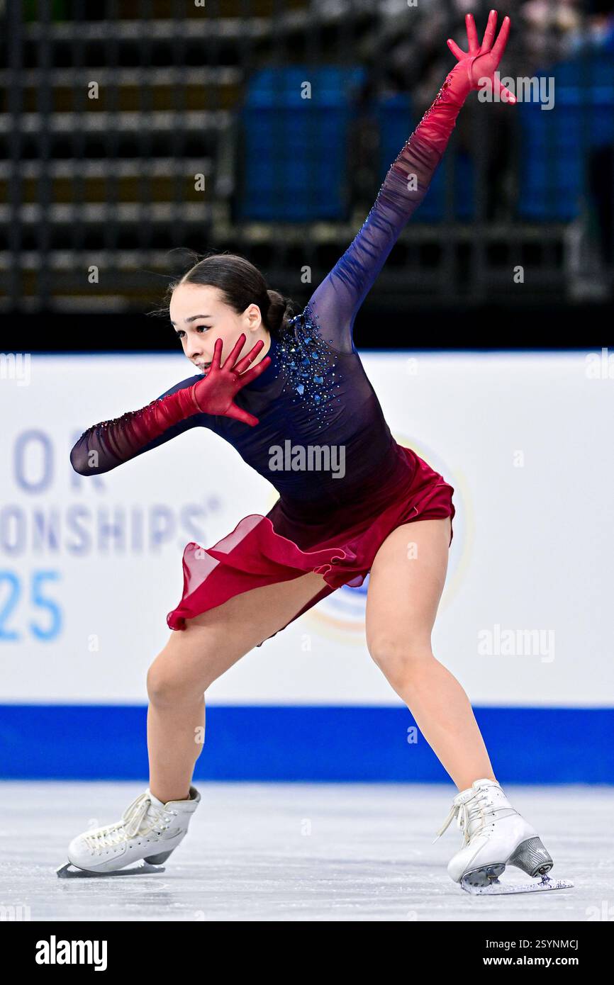 Polina DZSUMANYIJAZOVA (HUN), during Junior Women Free Skating, at the ...