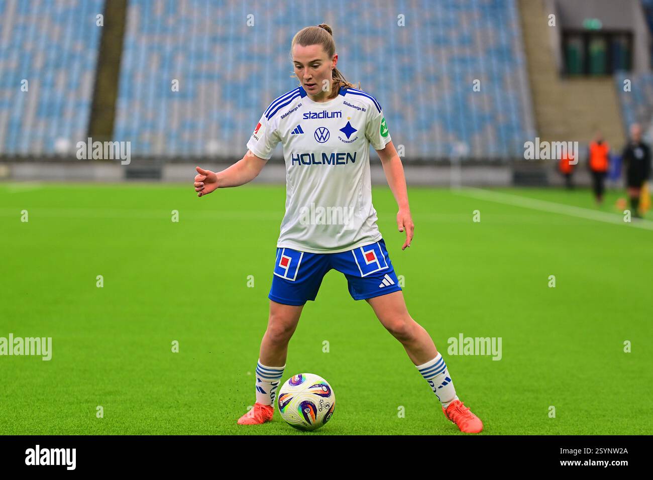 Norrkoping, Sweden, March 1st 2025: Carrie Jones (8 IFK Norrkoping) in the Swedish League Cup ...