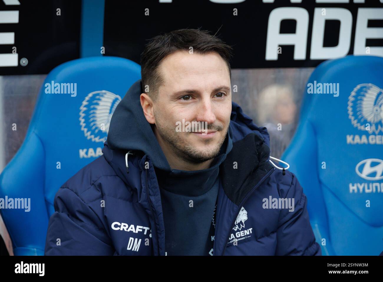 Gent's interim head coach Danijel Milicevic pictured during a soccer ...