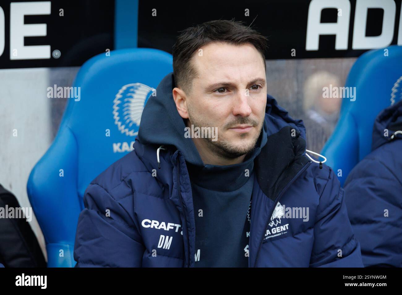 Gent, Belgium. 01st Mar, 2025. Gent's interim head coach Danijel ...