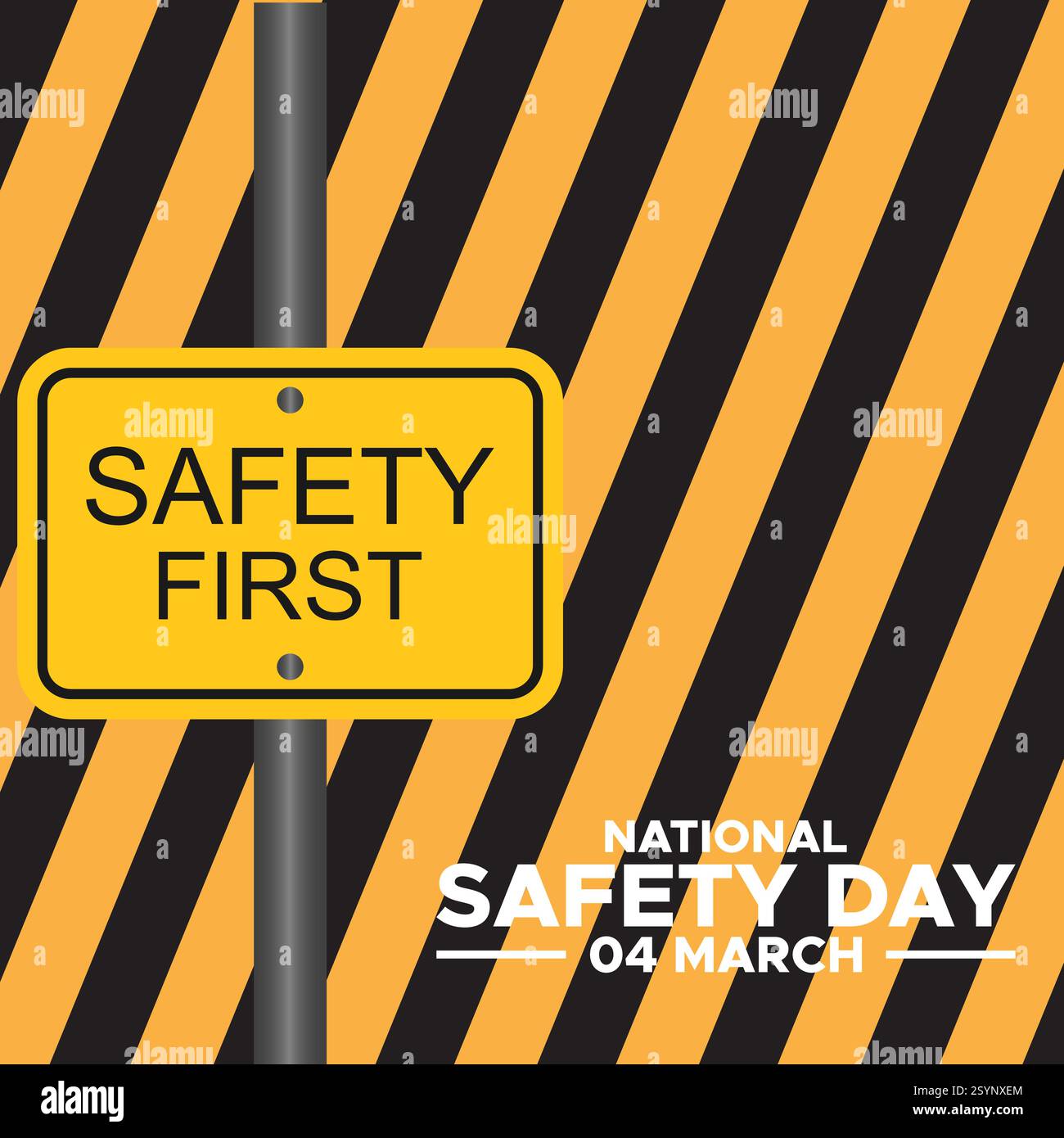 vector graphic of national safety day good for national safety day ...