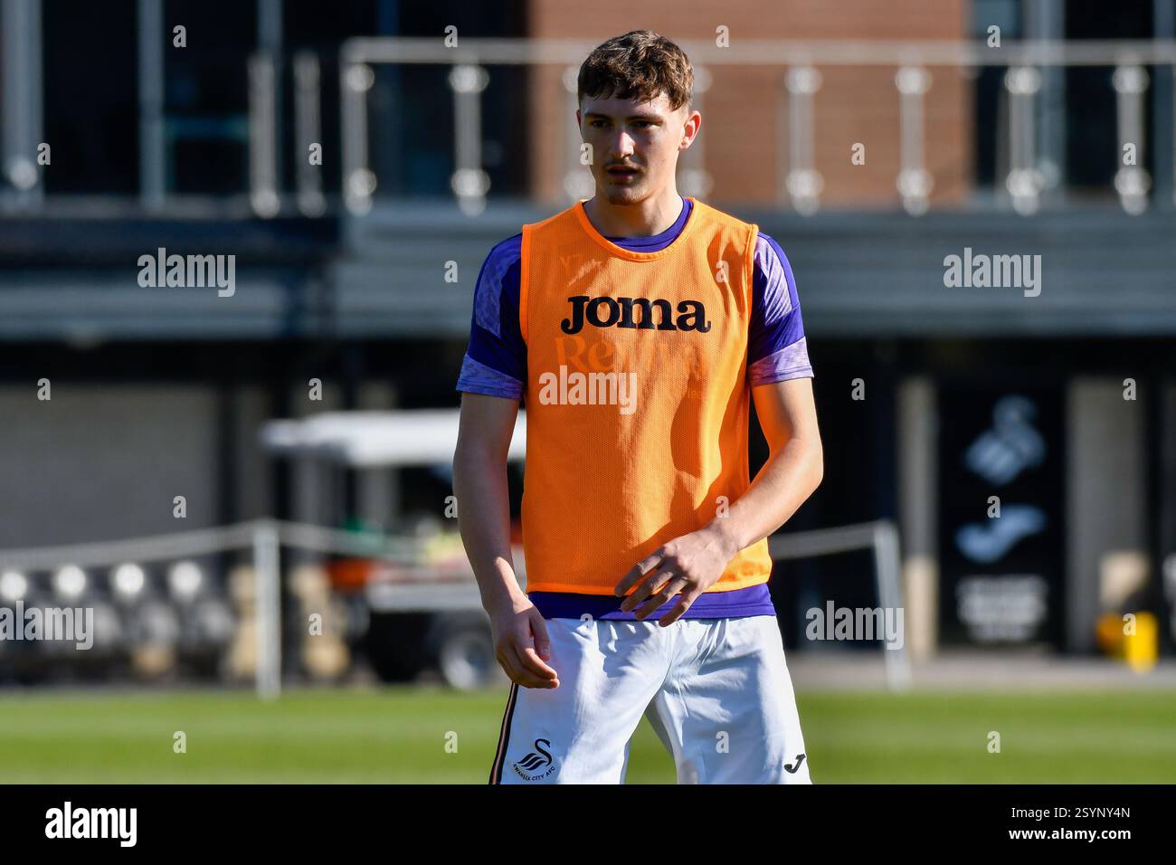 Landore, Swansea, Wales. 1 March 2025. Morgan Bates of Swansea City ...