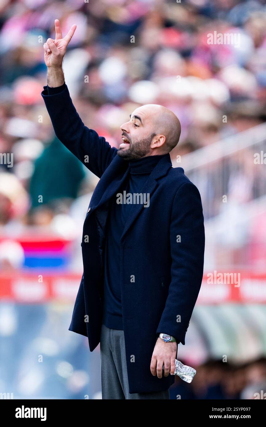 Girona, Spain. 1st Mar, 2025. Claudio Giraldez coach (RC Celta) is seen ...